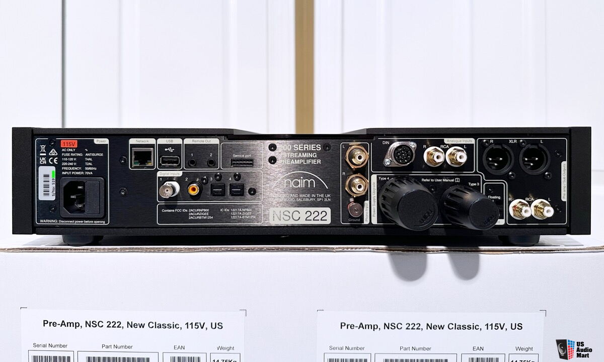 Naim New Classic NSC 222 Streaming Preamplifier (Preamp Streamer ...