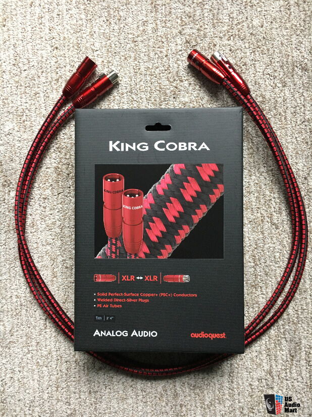 AudioQuest King Cobra (Balanced - XLR), 1M Pair Photo #5104311 - US ...