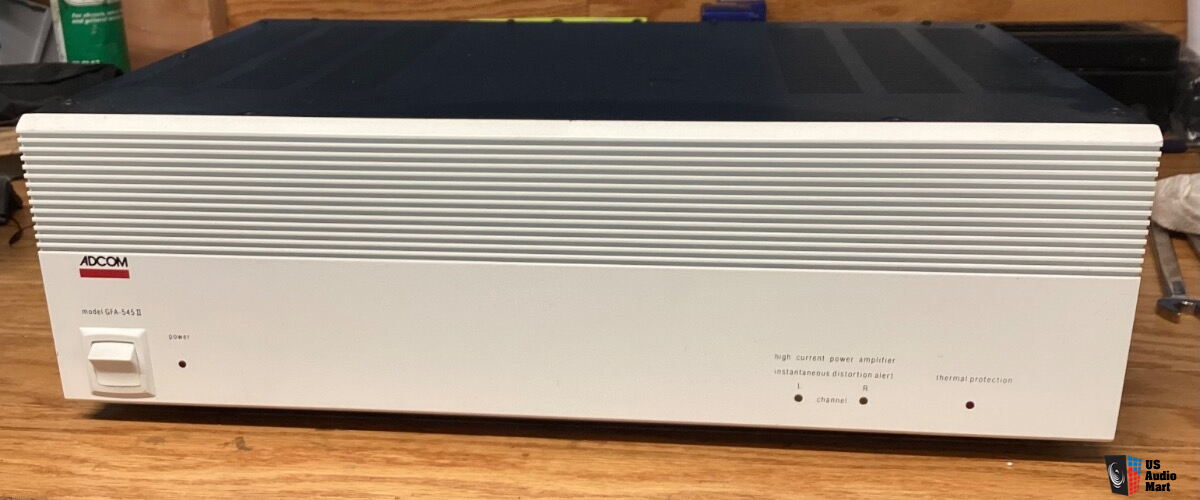 Adcom amp and preamp rare white finish Photo #5108446 - US Audio Mart