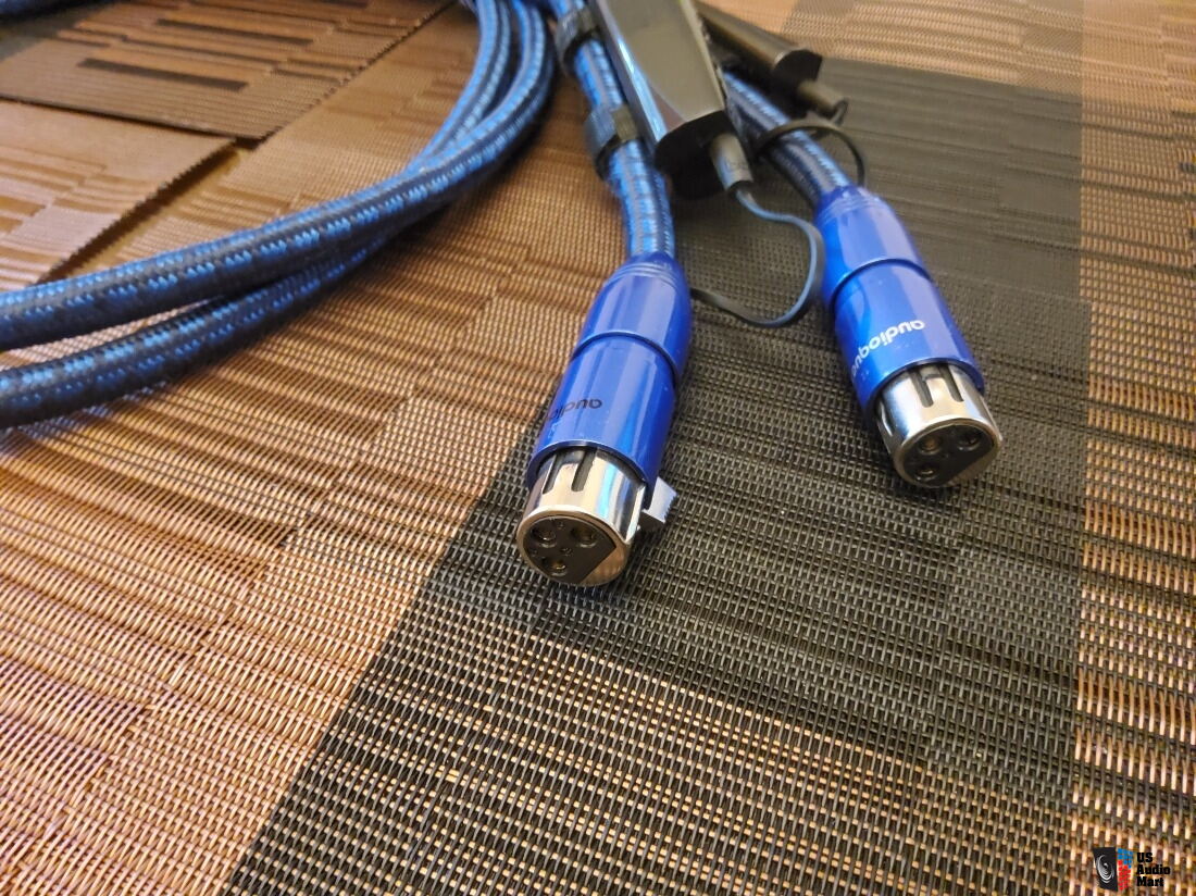Audioquest Sky 1m XLR Interconnect cables with upgraded Level-X DBS 72v ...
