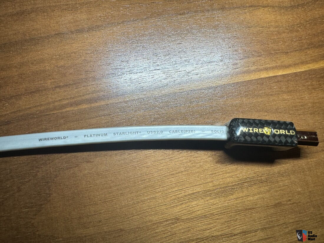 Wireworld Platinum Starlight 8. 0.3M long USB A-B cable in like new ...