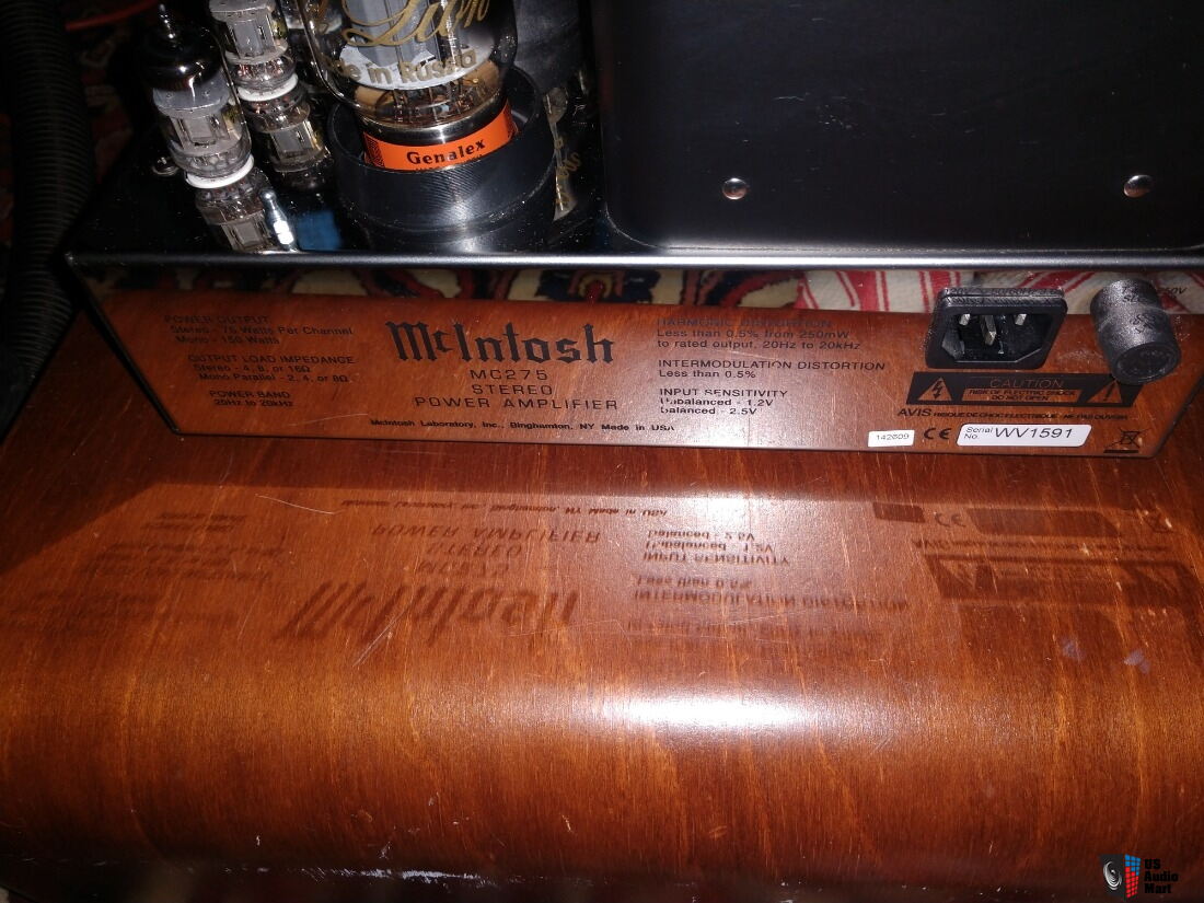 McIntosh MC275 Mk V Tube Amplifier w Original Double Box Photo #5118883 ...