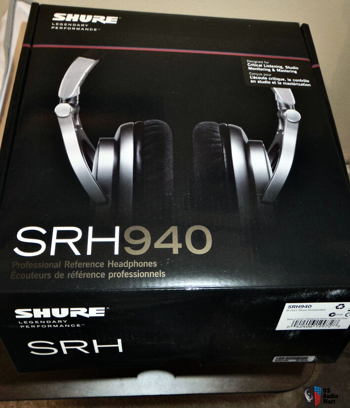 Brand New Professional Shure SRH940 Reference Headphones For Sale - US ...