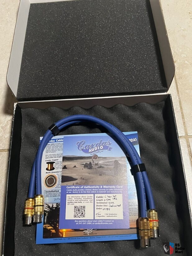 Cardas Audio - Clear XLR Interconnect 0.5M For Sale - US Audio Mart