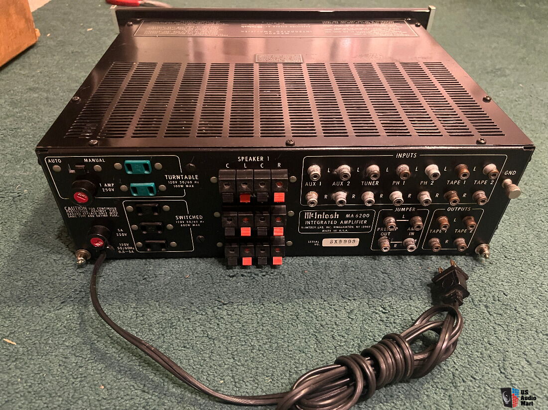 McIntosh MA-6200. New face & bulbs!