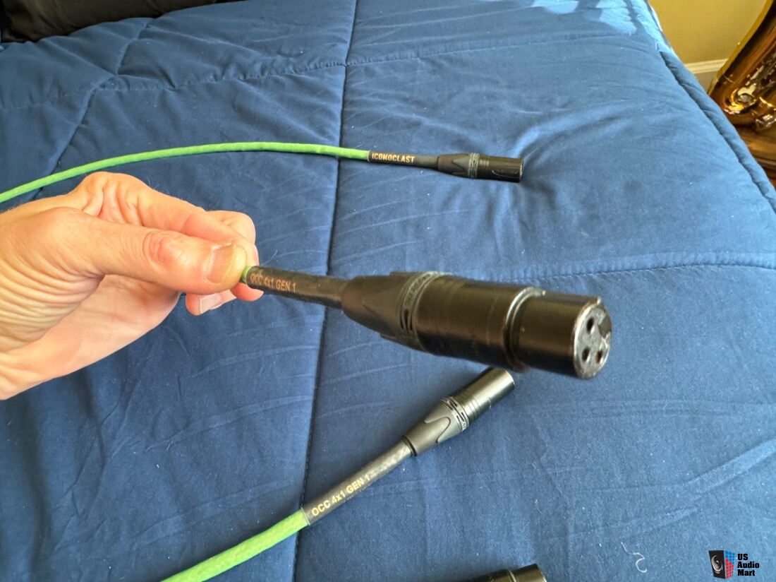 ICONOCLAST OCC 4x1 GEN 1 XLR OR AES 110 ohm interconnect pair 5 feet ...