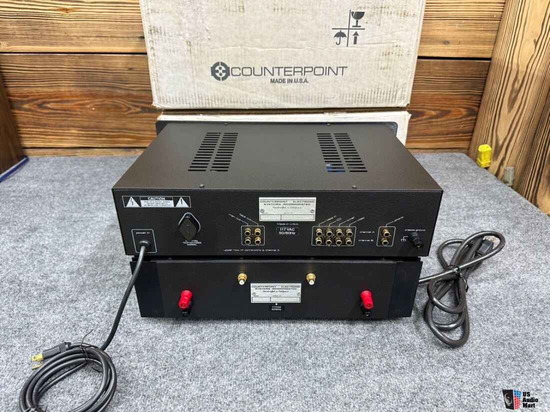 Counterpoint SA-1000 & SA-100 Hybrid Tube Stereo Amplifier ...
