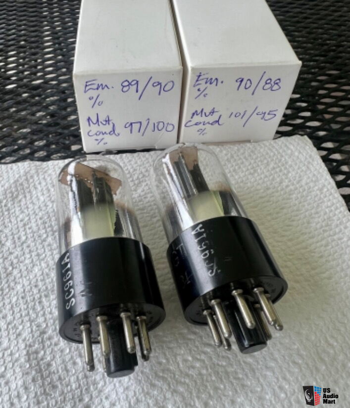 KEN RAD VT-231 JAN CHY 6SN7GT matched series/date code pair NOS