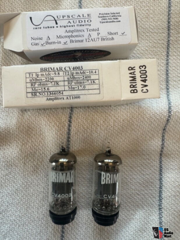 Brimar CV4003 12au7 pairs
