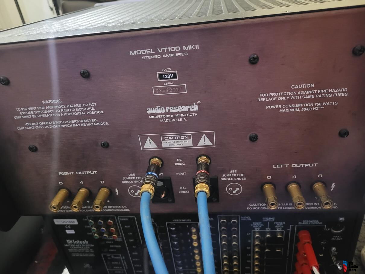 Audio Research VT100 MKII Tube Power Amplifier Photo #5137238 - US ...
