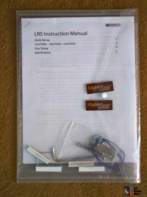 Magnepan LRS & Airborne Magna Risers (add $200) Light color with Cherry ...
