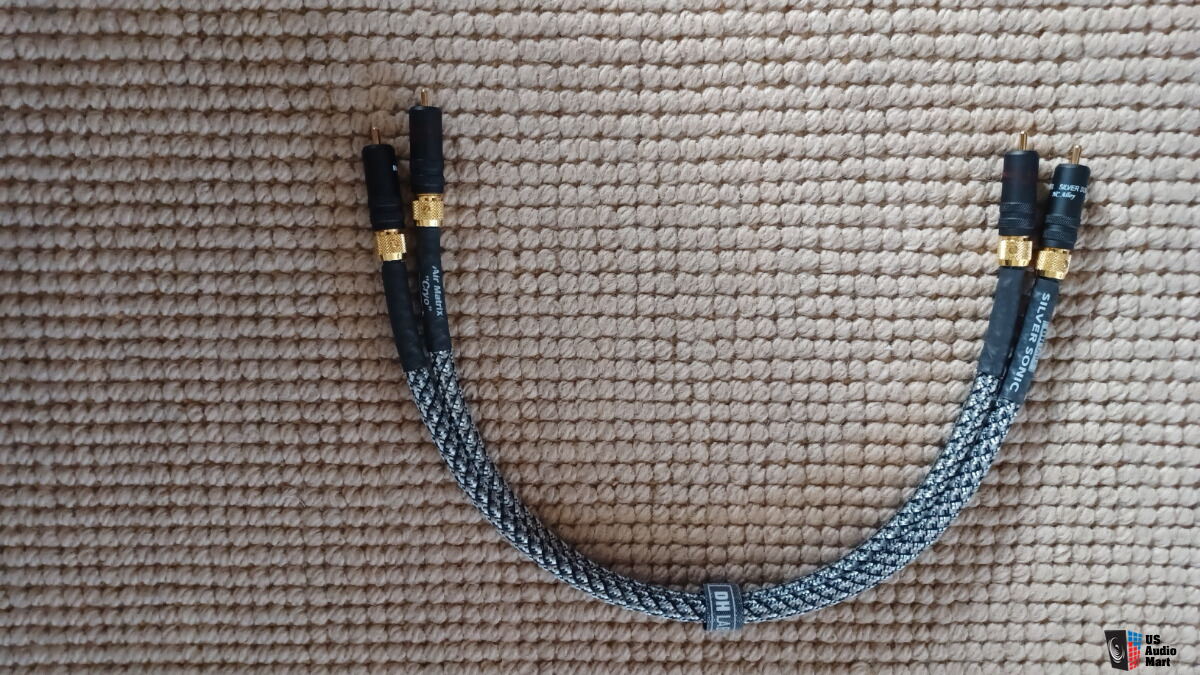 DH Labs Silver Sonic Air Matrix Cryo Interconnect RCA 0.5 Meter Pair ...
