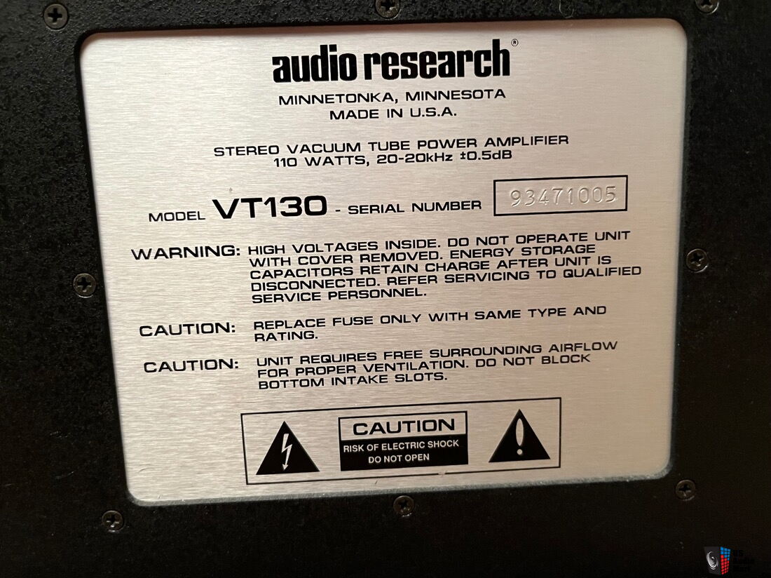 Audio Research VT 130 Photo #5144832 - US Audio Mart