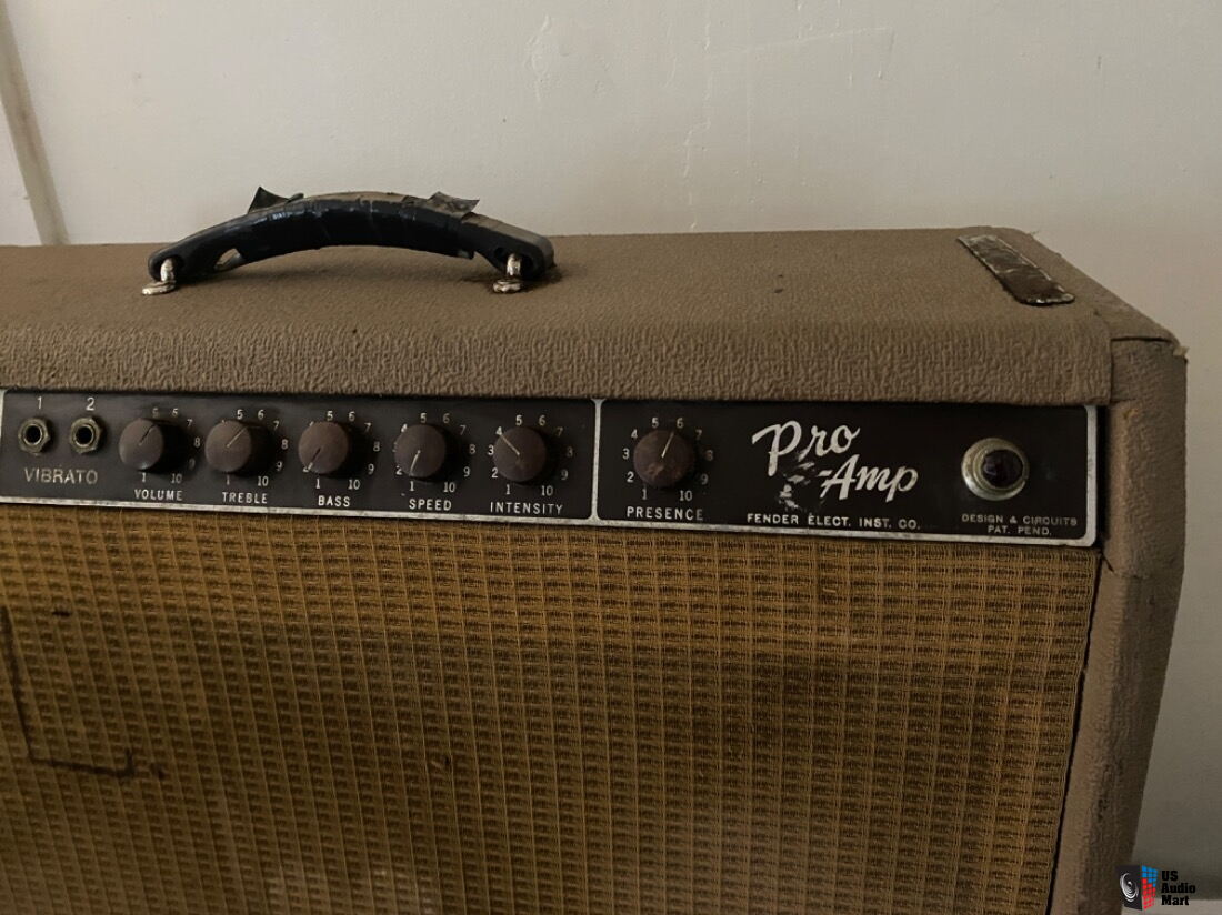 Vintage early sixties Fender pro Amp As-Is For Sale - US Audio Mart