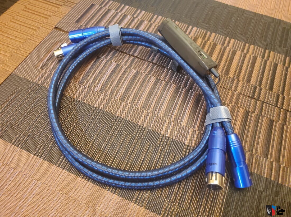 Audioquest Sky 1m XLR Interconnect cables with upgraded Level-X DBS 72v ...