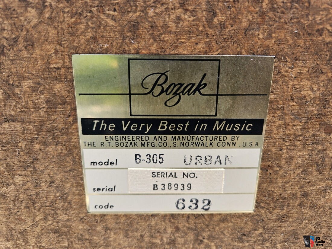 BEAUTIFUL Bozak B-305 Speakers Vintage Mid-Century Modern Photo ...