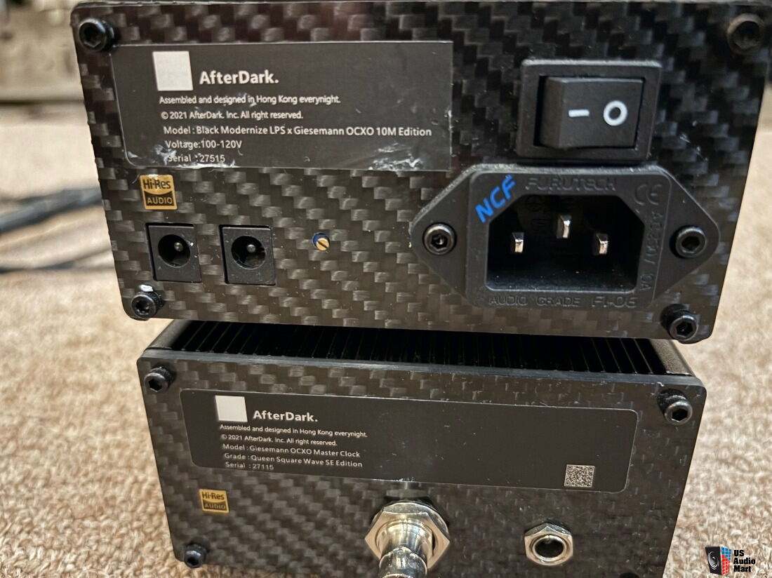 Uptone Audio EtherREGEN w/ After Dark power, Geisemann clock and ClayX ...