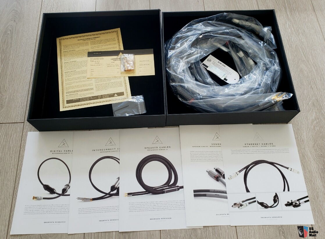 NEW Shunyata Research Delta V2 Full-Range Speaker Cables 2.5M For Sale ...