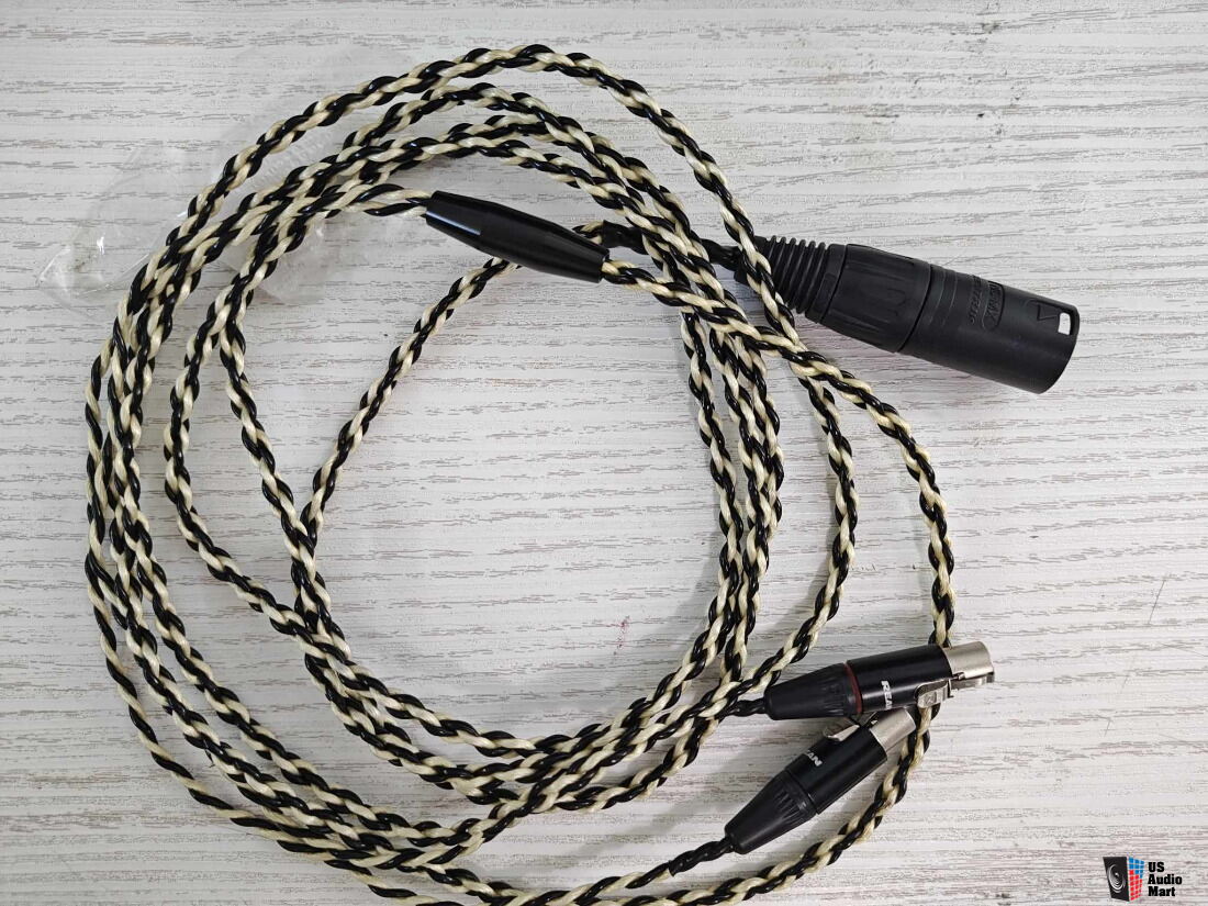 Audeze LCD Premium XLR balanced cable 2.5m/8ft (dual mini-XLR for ...