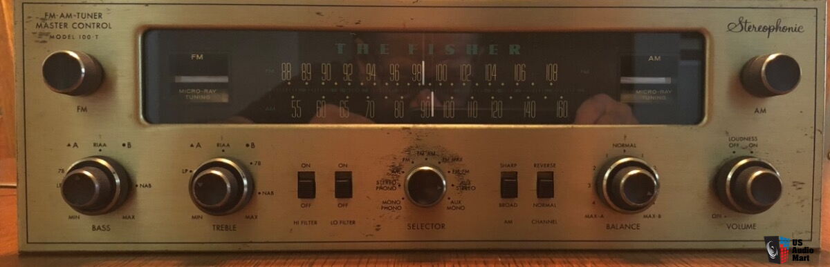 The Fisher 100 T master control Tuner/Preamplifier Photo #5174278 - US ...