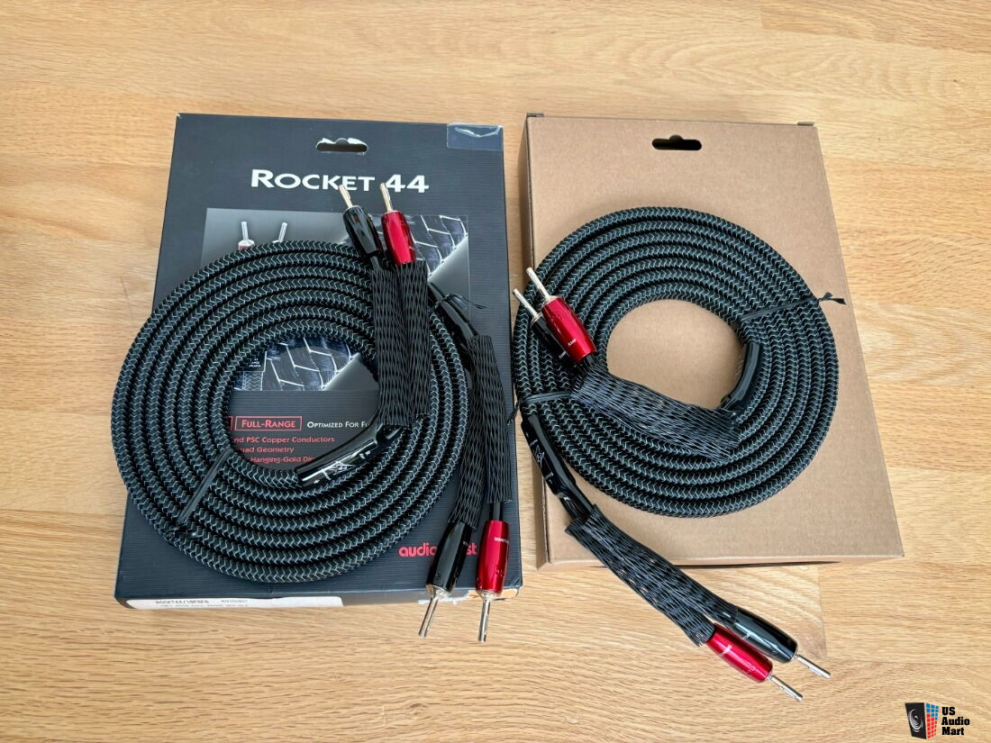 AudioQuest Rocket 44 Full-Range Speaker Cable with Banana Plugs - Pair ...