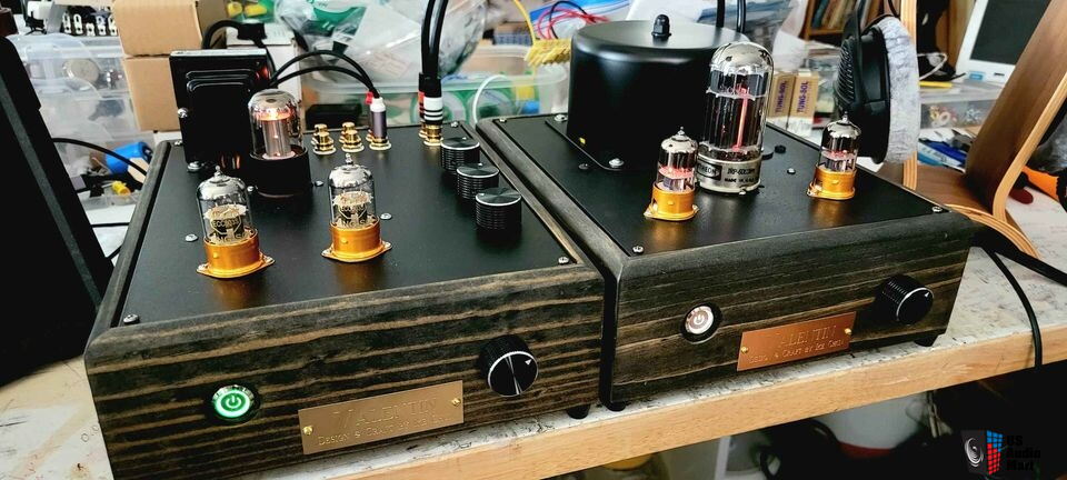 TUBE HEADPHONE Amp & Matching Tone-Control PRE-Amp, Hand-wired For Sale ...