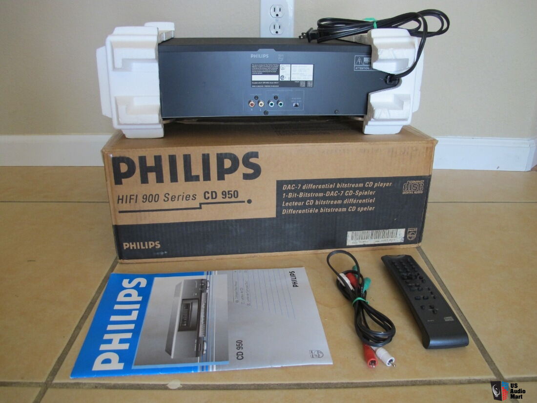 Philips HIFI 900 Series CD 950 CD Player with original remote and box ...