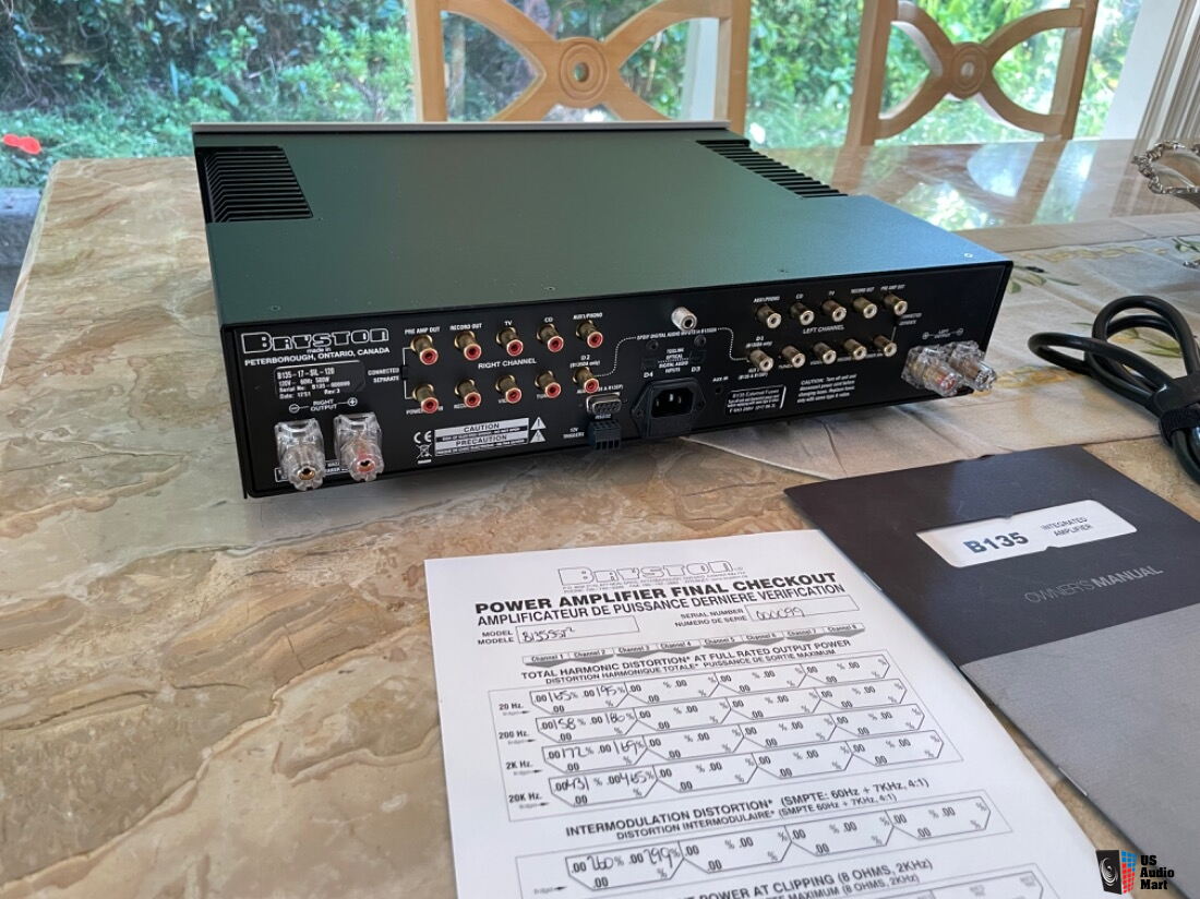Bryston B135 SST2 Integrated Amp, Excellent condition, w/NEW Remote ...