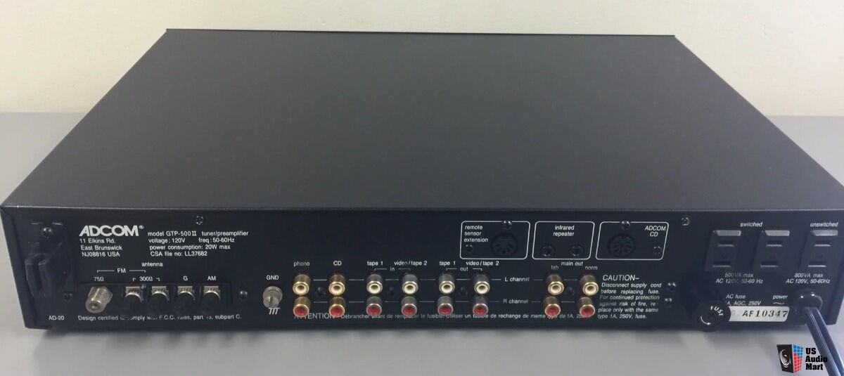 Adcom 3pc set-up GFA-555 II,GTP-500 II and ACE-515