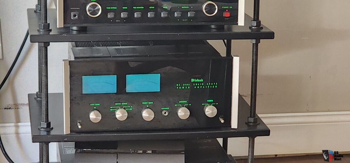 Mcintosh mc2105 power amp w/ modern side rails For Sale - Canuck Audio Mart