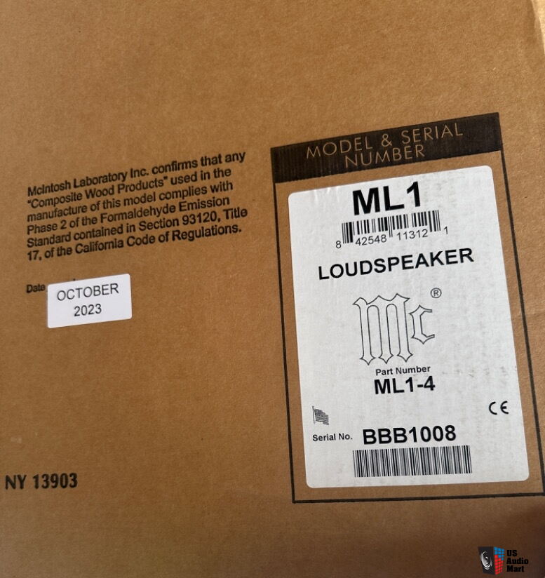 McIntosh ML1 mk2 speakers Photo #5199350 - US Audio Mart