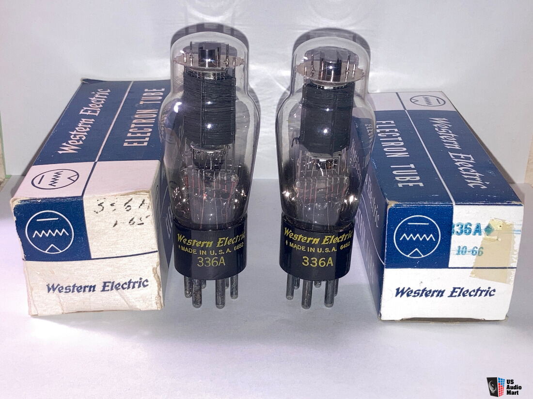Western Electric 336A Tubes, Closely Matched Pair, Tested, NOS Photo ...