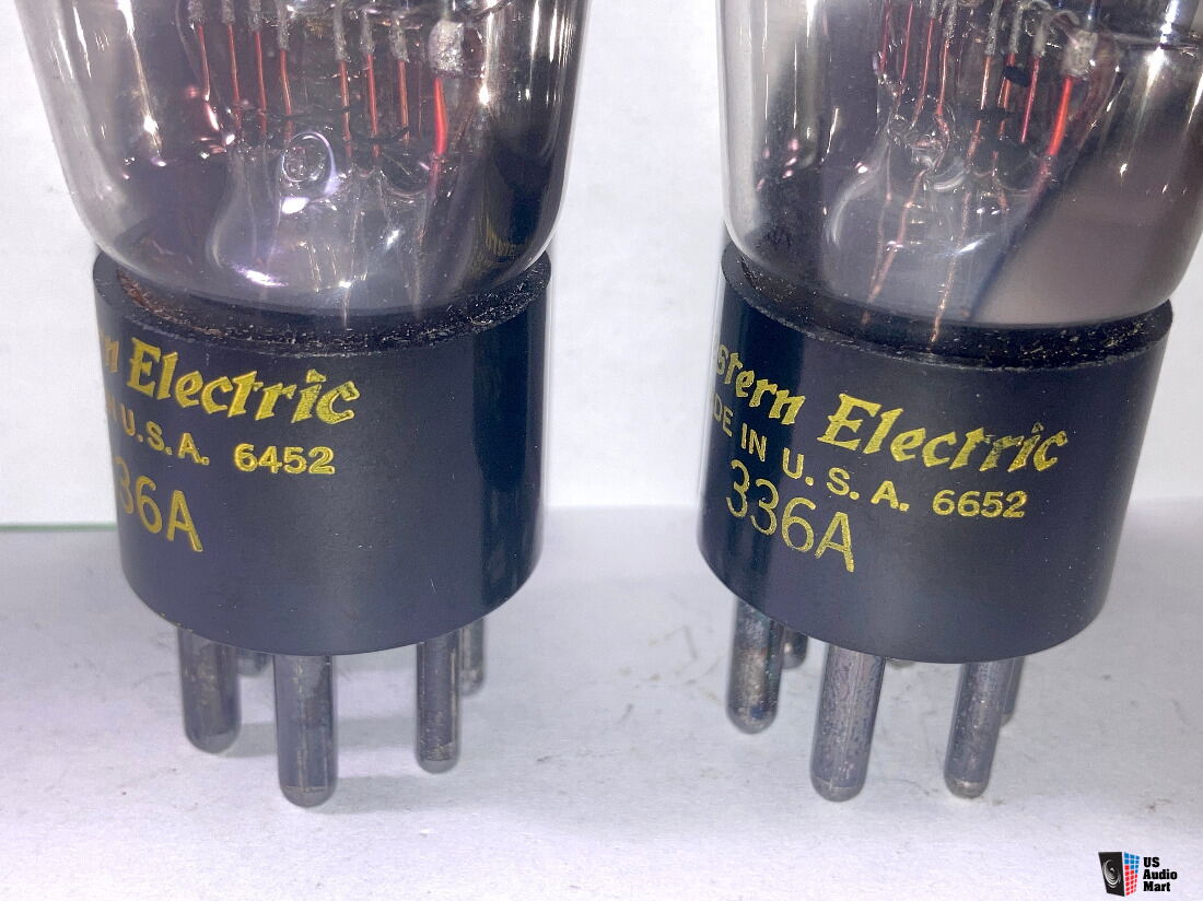 Western Electric 336A Tubes, Closely Matched Pair, Tested, NOS Photo ...