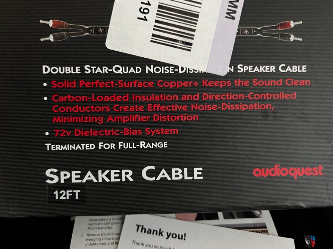Audioquest Rocket 88 Full Range 12ft pair Photo #5202271 - US Audio Mart