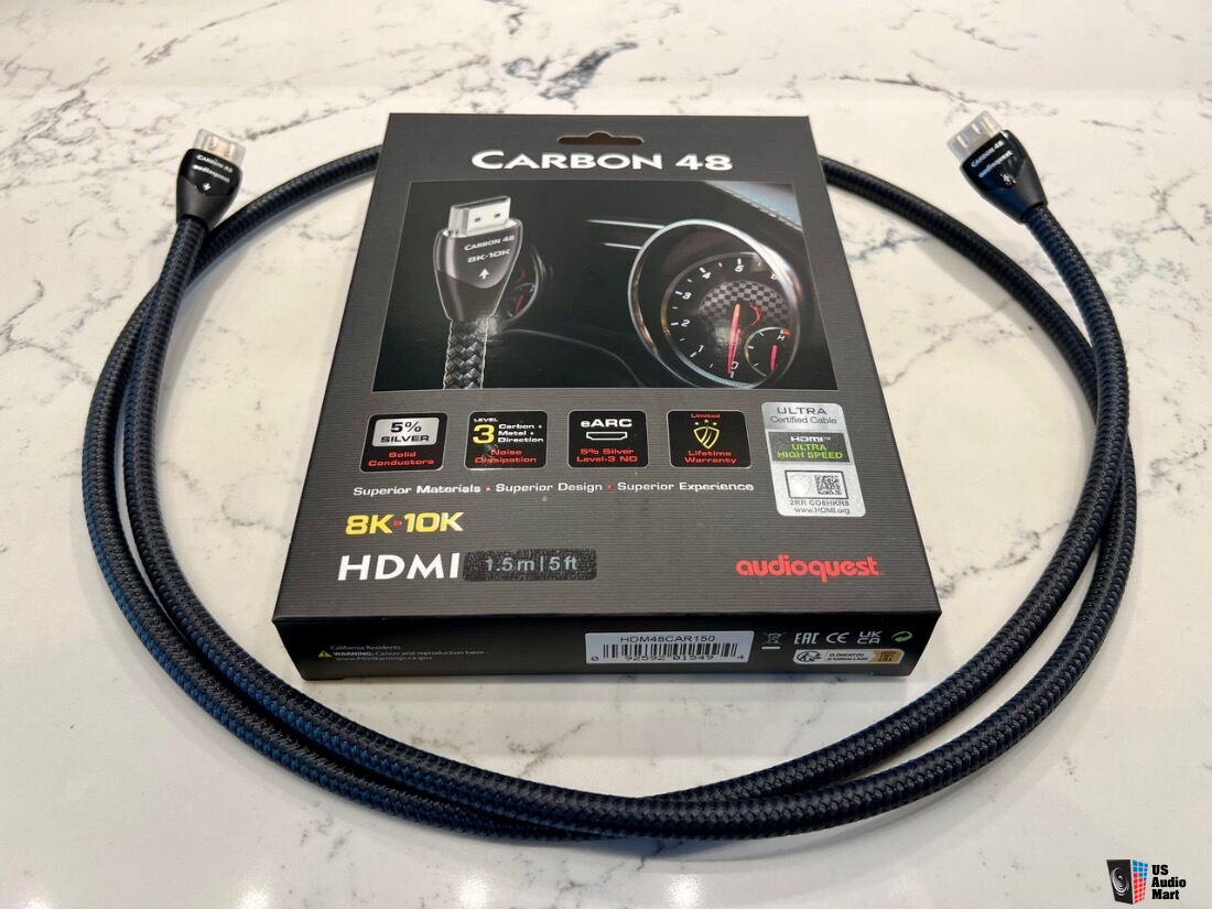 Audioquest Carbon 48 HDMI cable For Sale - US Audio Mart