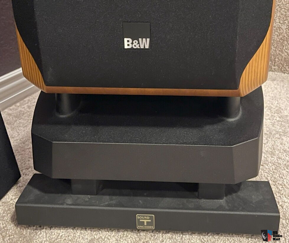 B&W (Bowers and Wilkins) 802D cherry with Sound Anchor stand Photo ...
