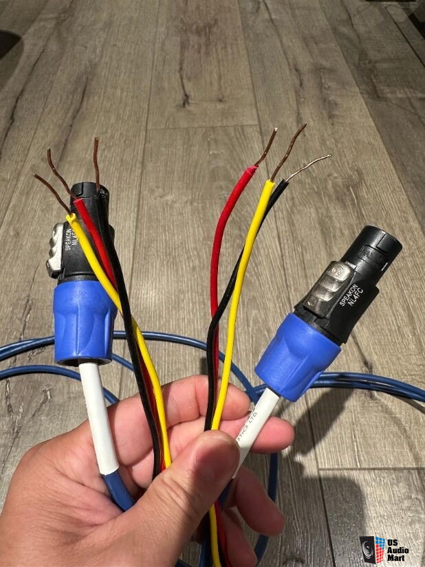 REL Acoustics Bassline Blue Subwoofer cable 3M Pair For Sale - US Audio ...