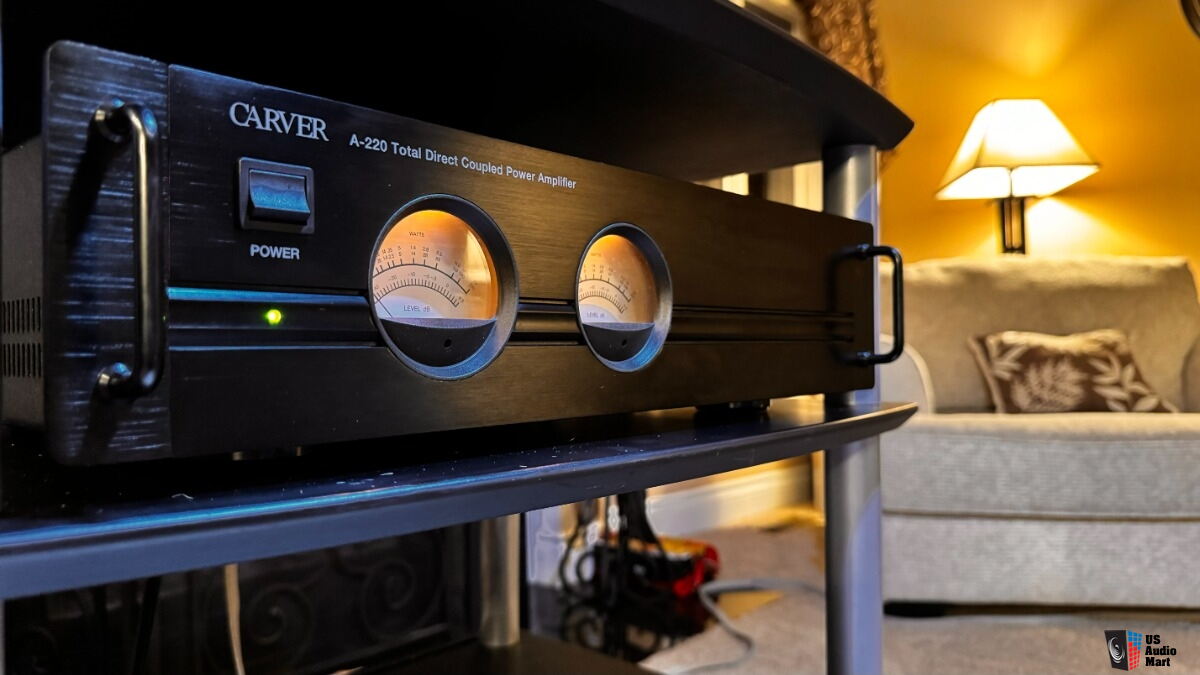 Carver A-220 Power Amplifier - Audiophile grade! Excellent condition ...