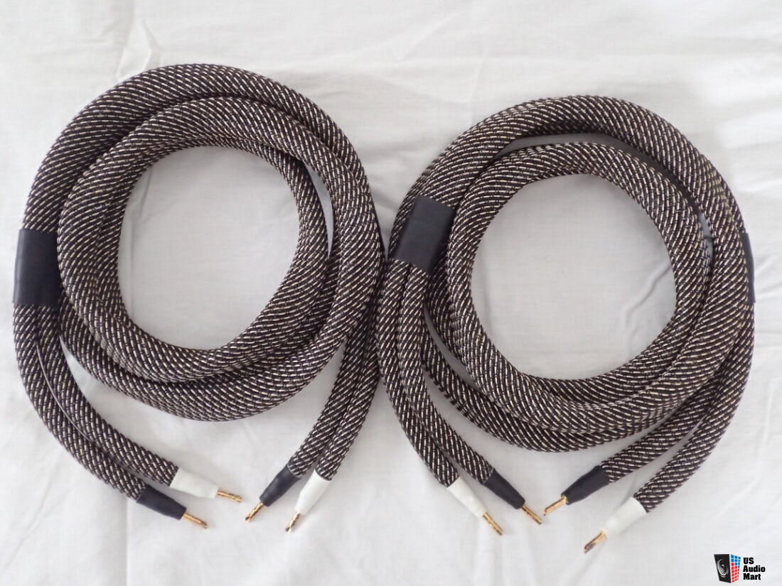 NRG Custom Cables 6:6 speaker cable, 8 ft, gold banana plugs