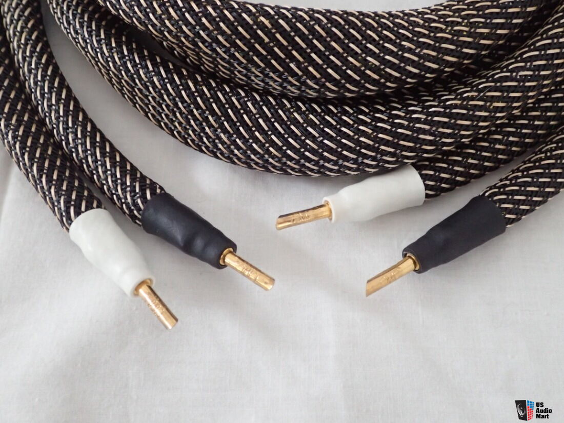 NRG Custom Cables 6:6 speaker cable, 8 ft, gold banana plugs Photo ...