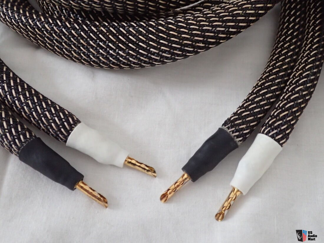NRG Custom Cables 6:6 speaker cable, 8 ft, gold banana plugs Photo ...