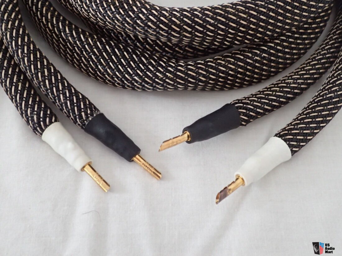 NRG Custom Cables 6:6 speaker cable, 8 ft, gold banana plugs Photo ...
