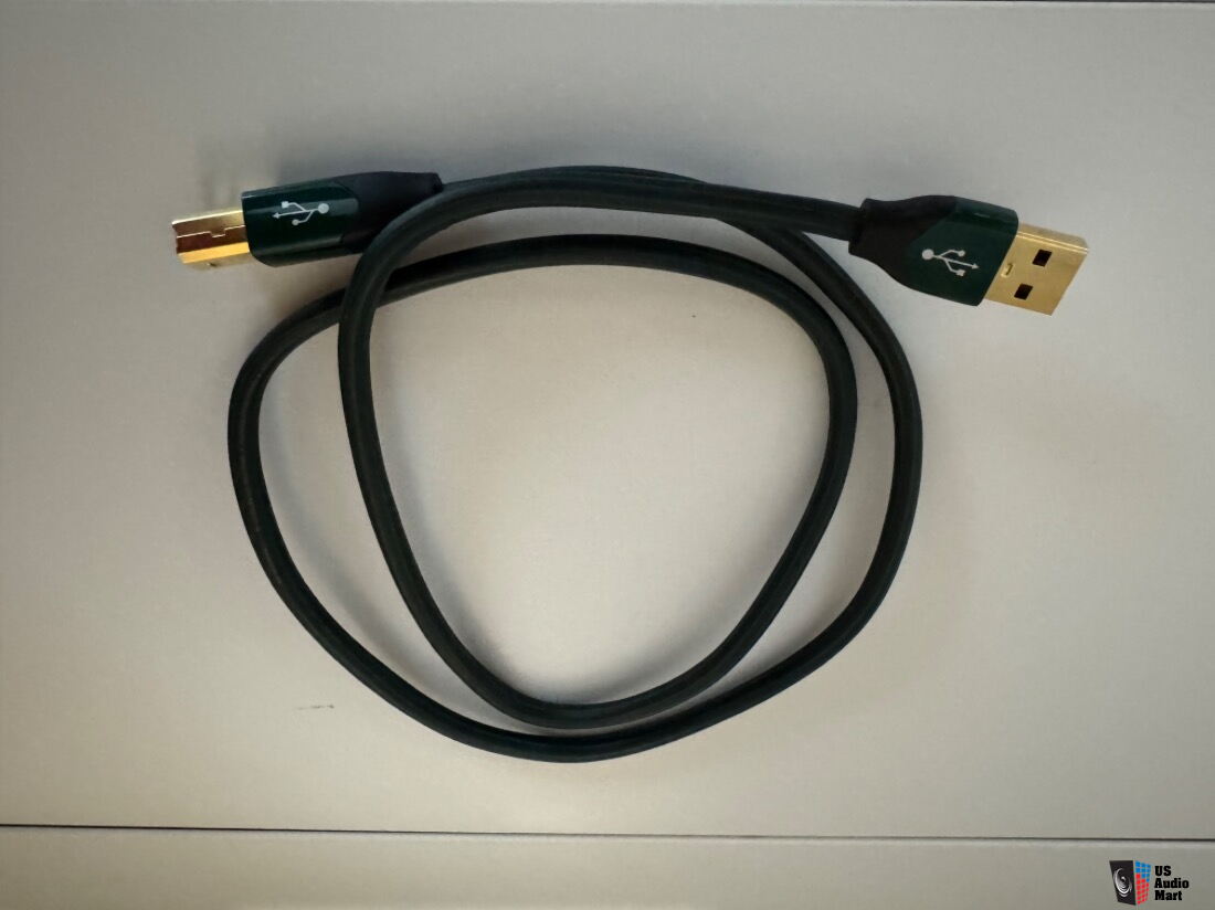 Audioquest Forest USB A to USB B (0.75M) Green Excellent Condition ...