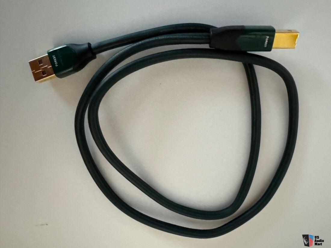 Audioquest Forest USB A to USB B (0.75M) Green Excellent Condition ...