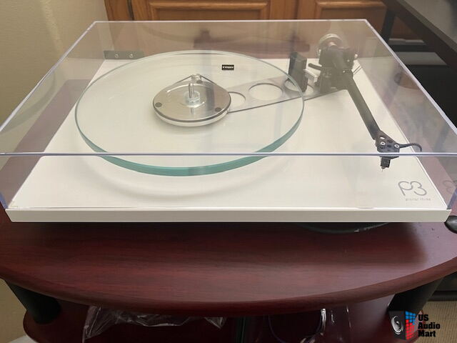 Rega Planar P3 white turntable w/ Sumiko Blackbird cartridge plus ...