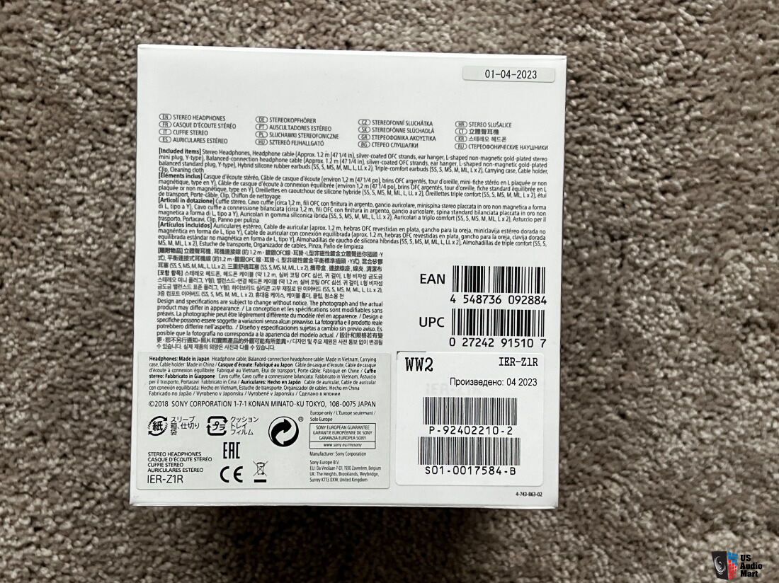 Sony IER-Z1R IEM - In Ear Headphones - ***REDUCED PRICE**** - Brand New ...