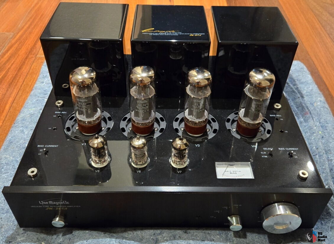 Line Magnetic 34-IA Integrated Amplifier (EL34) with Extra Tubes ...