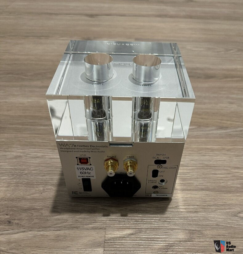 Woo Audio WA7e Fireflies Electrostatic Headphone Amplifier and Stax SR ...