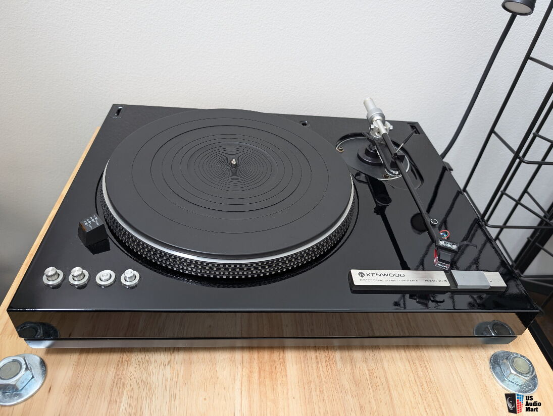 Kenwood KD-500 Turntable w/ Carbon Fiber ADC Tonearm, Custom Black, AT ...