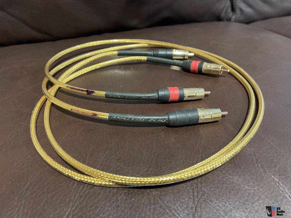 Analysis Plus Gold Oval Micro RCA Interconnects 1m Photo #5230174 - US ...